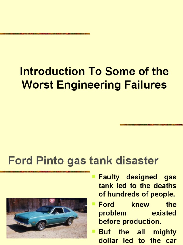 Introduction To Some of The Worst Engineering Failures | PDF ...