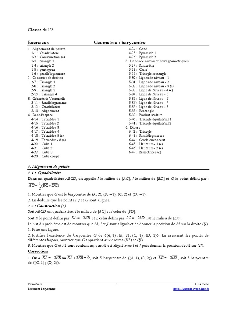 Barycentre | PDF | Triangle | Triangle