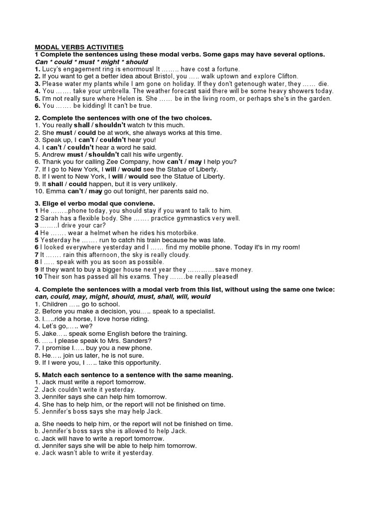 Modal ACT + AK PDF | PDF | Grammar