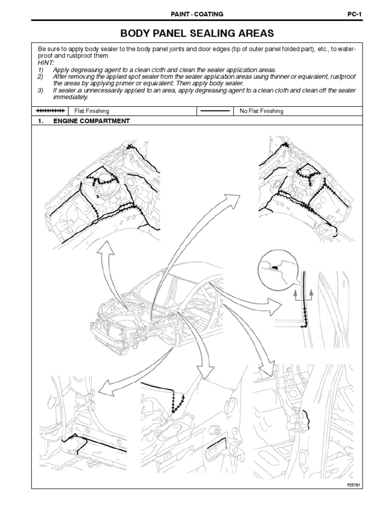 Body Panel Sealing Areas | PDF | Conservation And Restoration ...