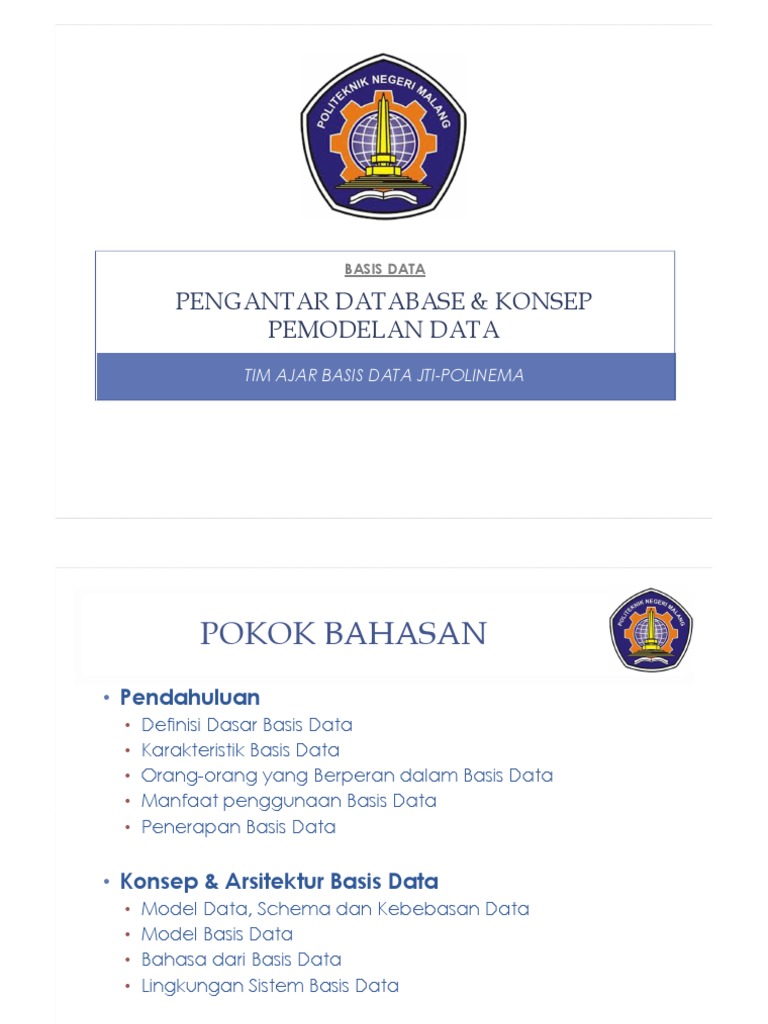 Konsep Basis Data PDF | PDF