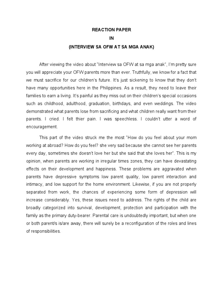 Reaction Paper Rev00 | PDF