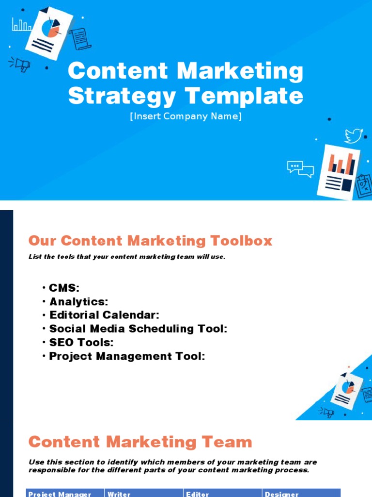 Content Marketing Strategy Template v6 1 1 | PDF | Target Audience ...