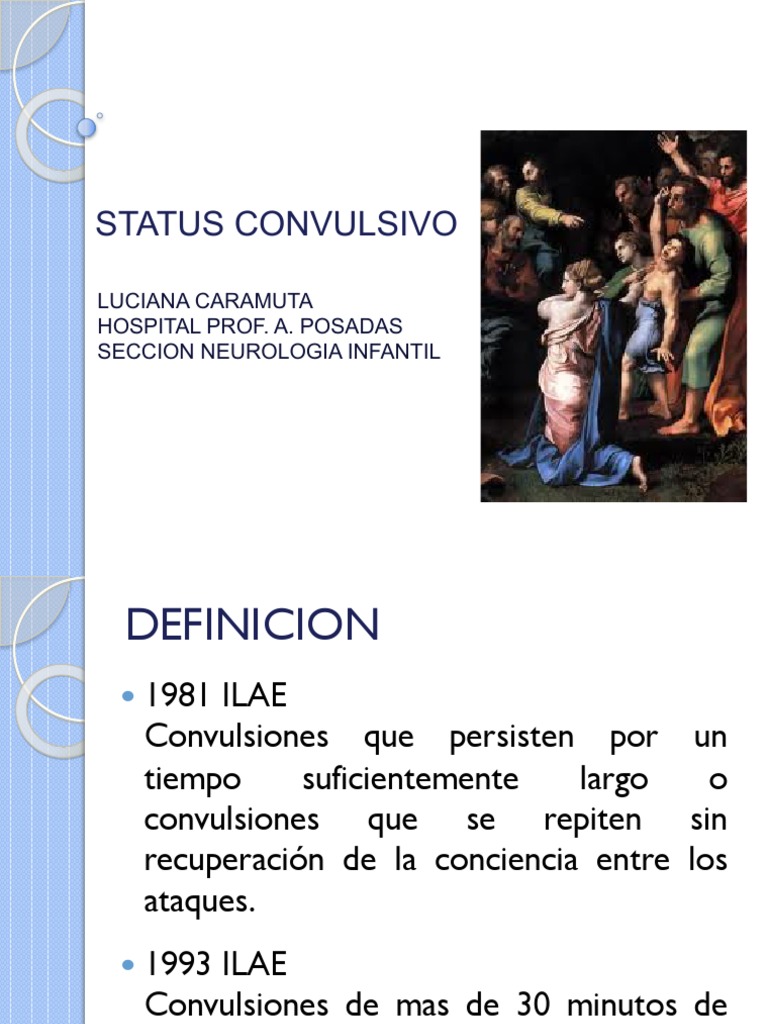 Manejo del Status Convulsivo Infantil | PDF | Epilepsia | Neurología
