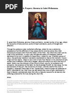 The Miraculous Rose Novena To Saint Therese | PDF