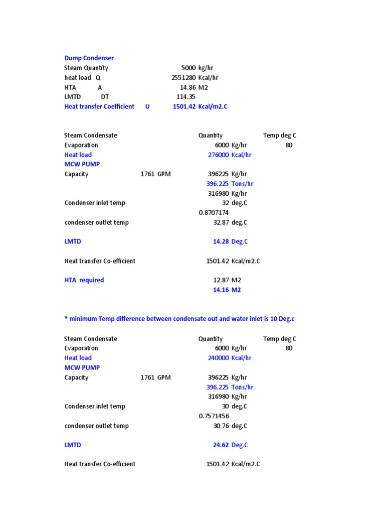 Dump Condenser | PDF | Steam | Energy Technology