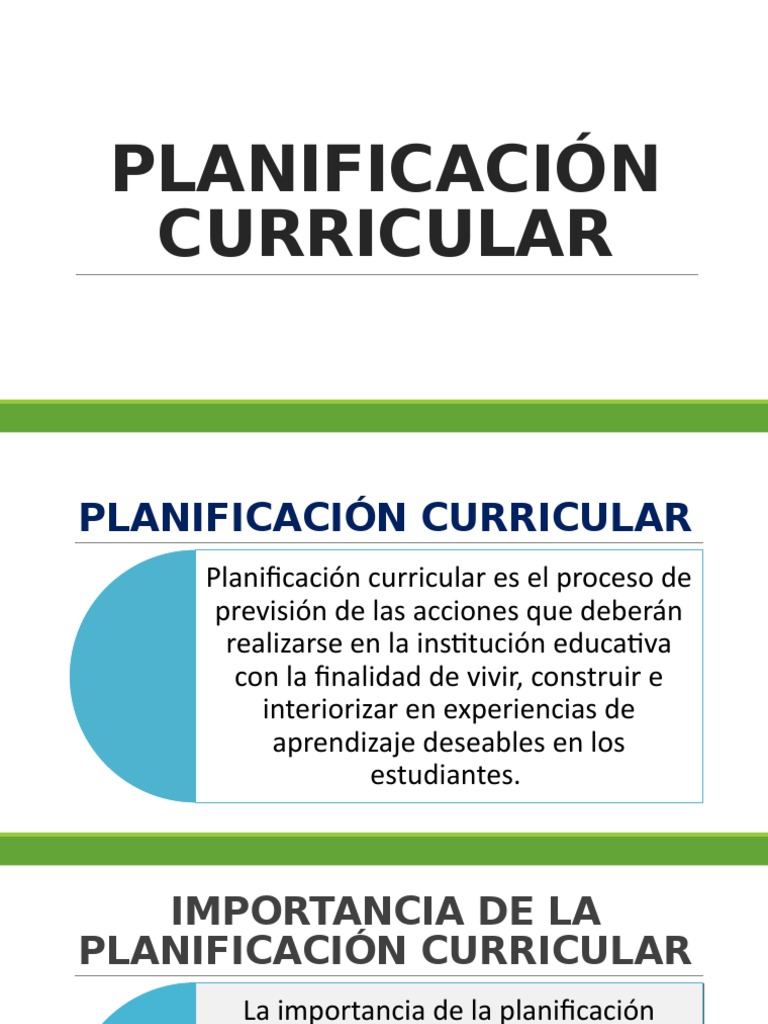 Planificación Curricular | PDF | Evaluación | Plan de estudios