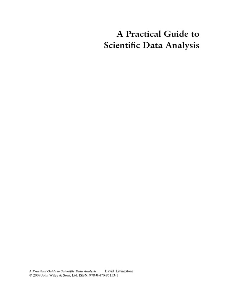 A Practical Guide To Scientific Data Analysis | PDF | Quantitative ...