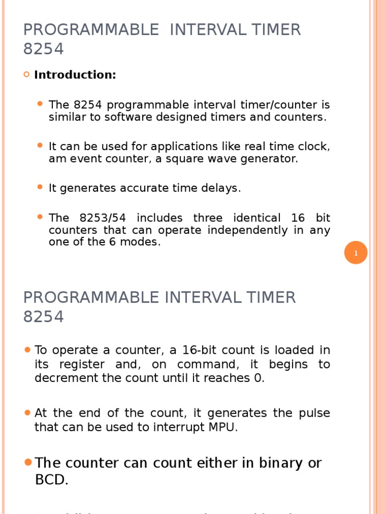 8254 Modes | PDF | Electronics | Digital Electronics