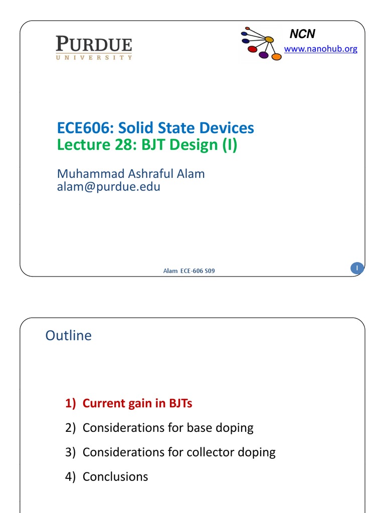 Principles of Semiconductor Devices-L28 | PDF