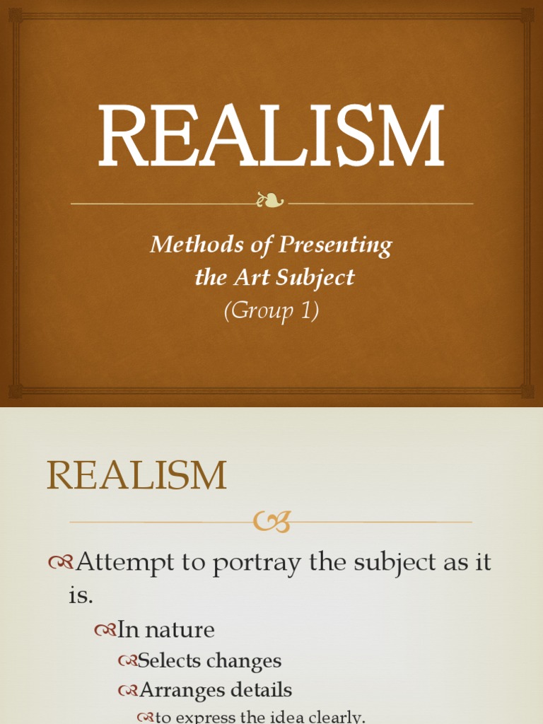 Realism | PDF