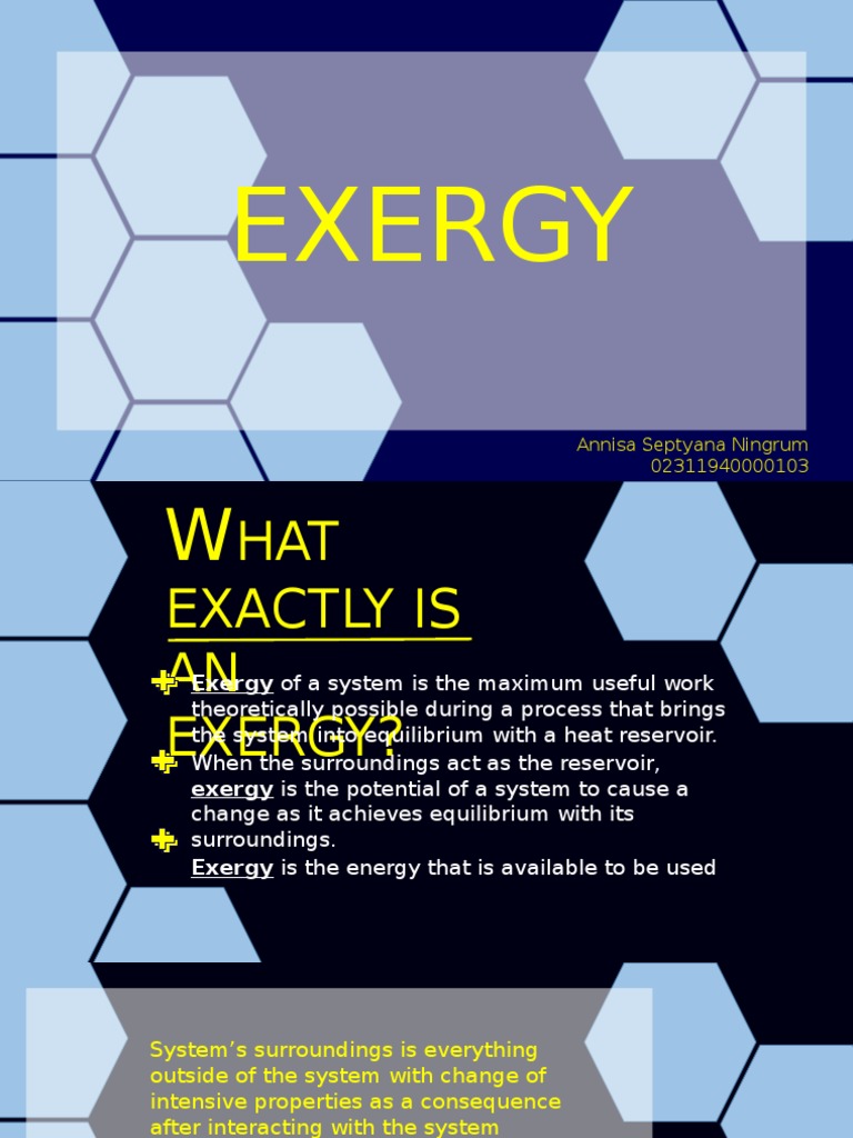 Chapter 7 Exergy | PDF | Exergy | Thermodynamic Equilibrium