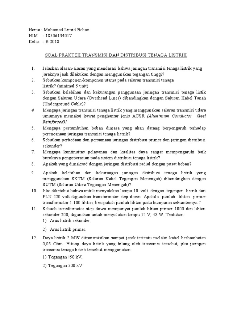 ARFIN YOGATAMA - B2018 - Tugas1Trandis | PDF