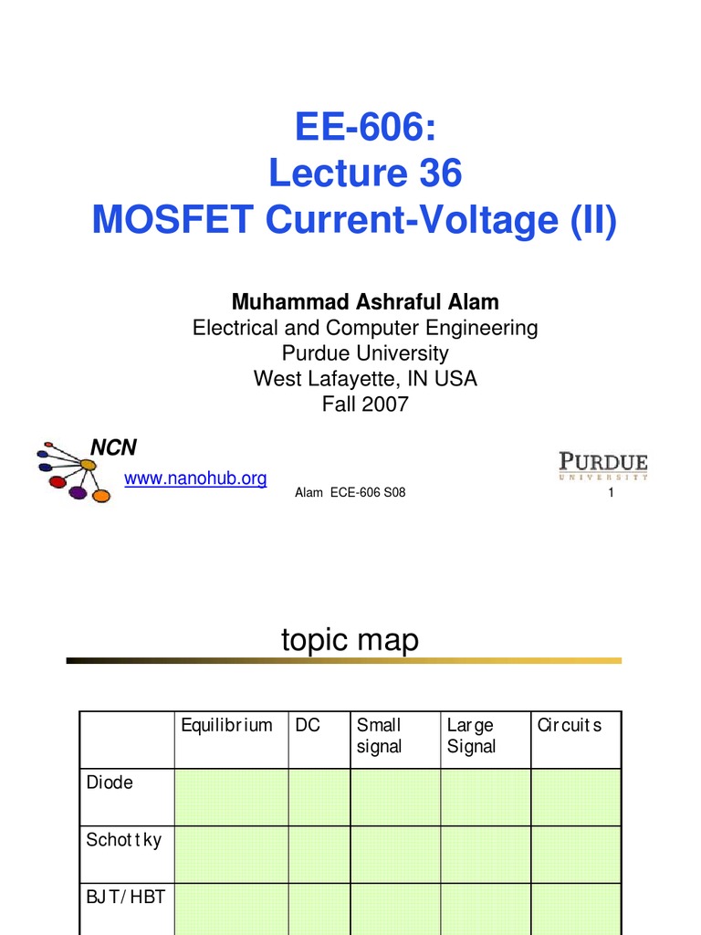 Principles of Semiconductor Devices-Lecture36 | PDF | Mosfet | Bipolar ...