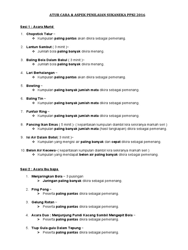 Aturcara Sukaneka Ppki | PDF