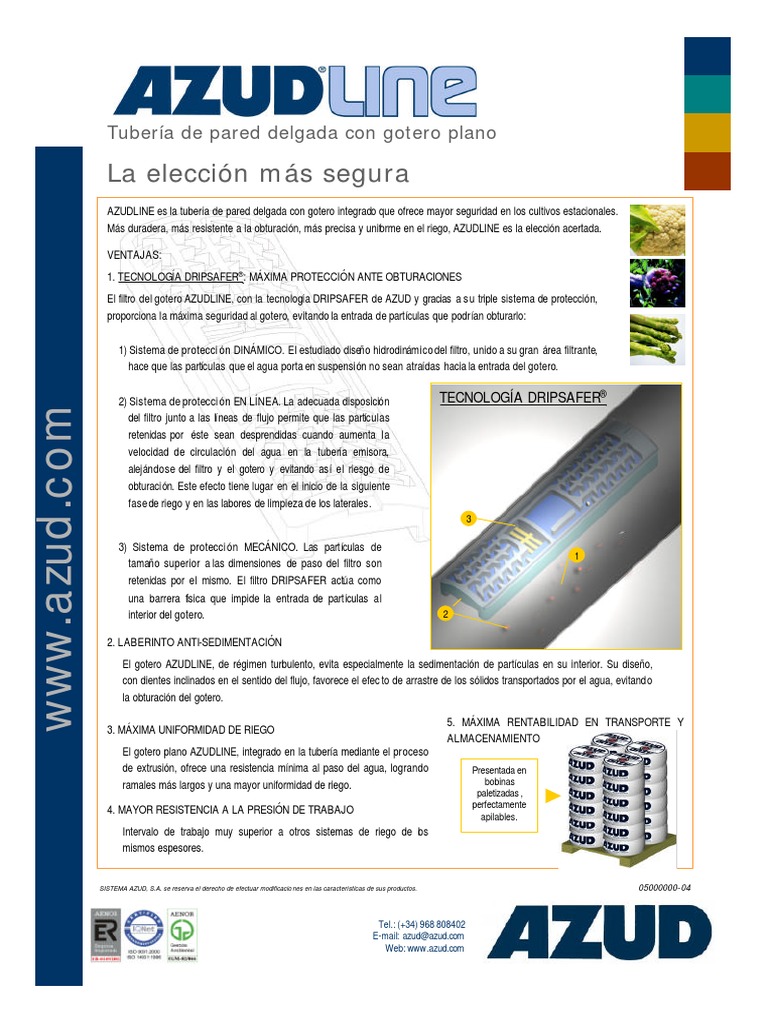Azud Line | PDF | Riego | Ingeniería Química