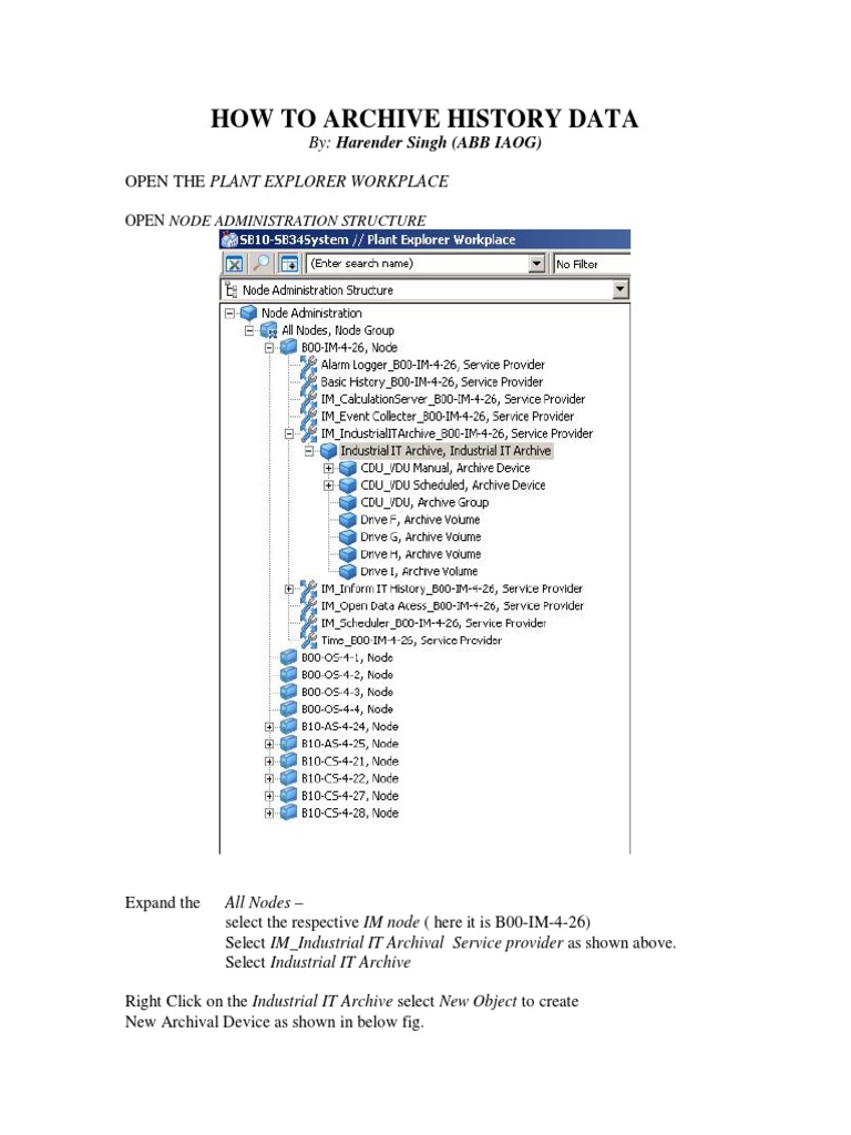 How To Archive History Data | PDF | Backup | System Software