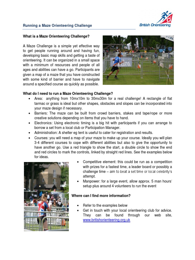 Maze Orienteering PDF | PDF