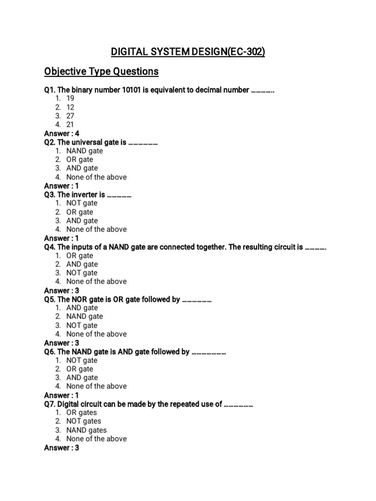 Digital System Design | PDF