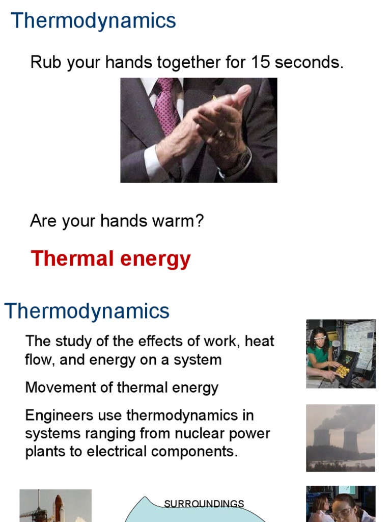 Rub Your Hands Together For 15 Seconds.: Thermal Energy | PDF ...