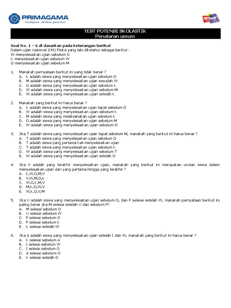 Soal Penalaran Umum PDF | PDF