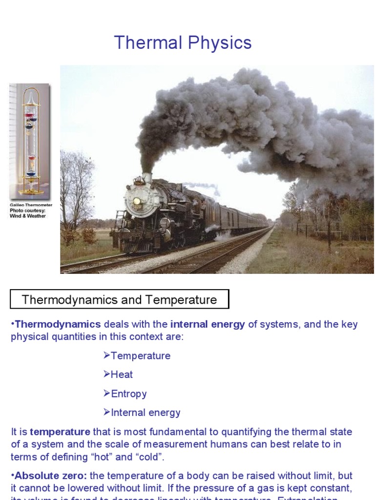 Thermal Physics Key Concepts | PDF | Thermal Expansion | Temperature