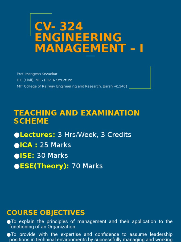 Engineering Management - I | PDF | Linear Programming | Enterprise ...