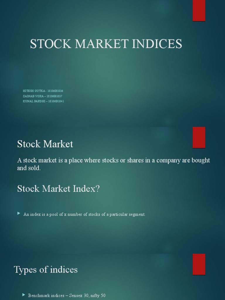 Understanding Stock Market Indices | PDF