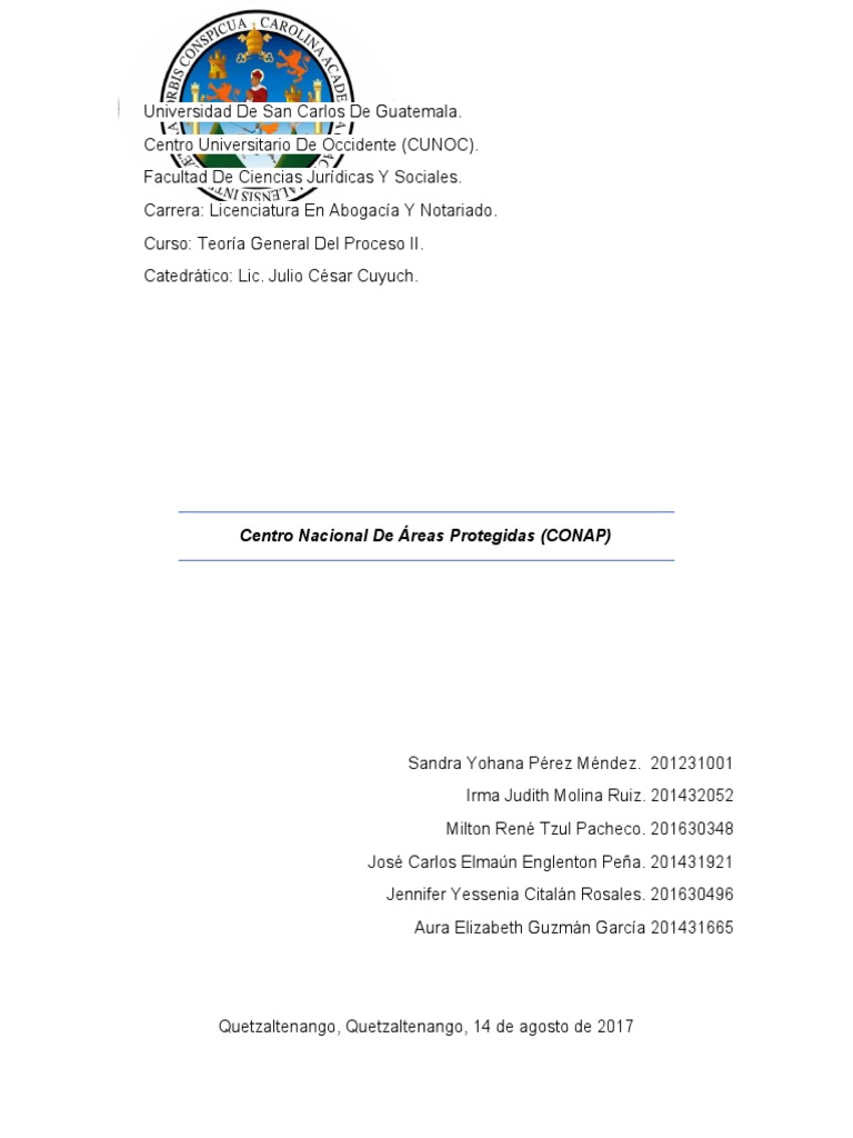 CONAP: Funciones y Misión en Guatemala | PDF | Gobierno | Entorno natural
