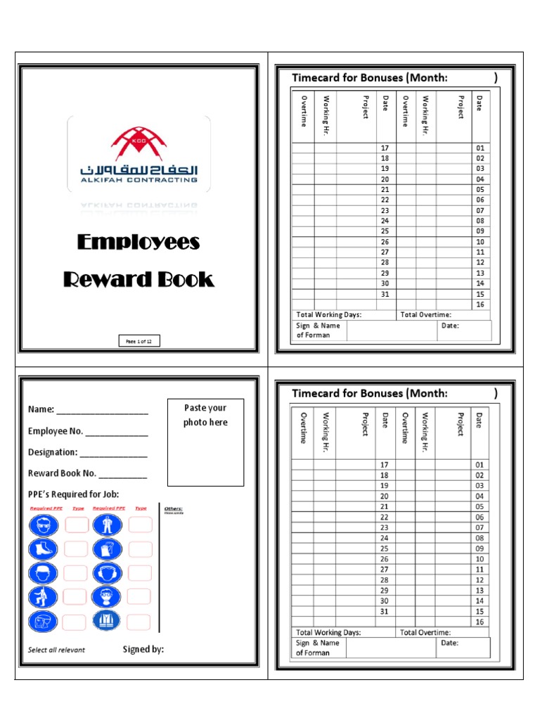 Employees Reward Book | PDF | Employee Relations | Employment