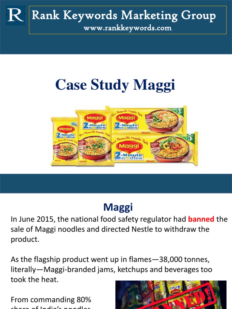 Maggi's Comeback: 2015 Case Study | PDF