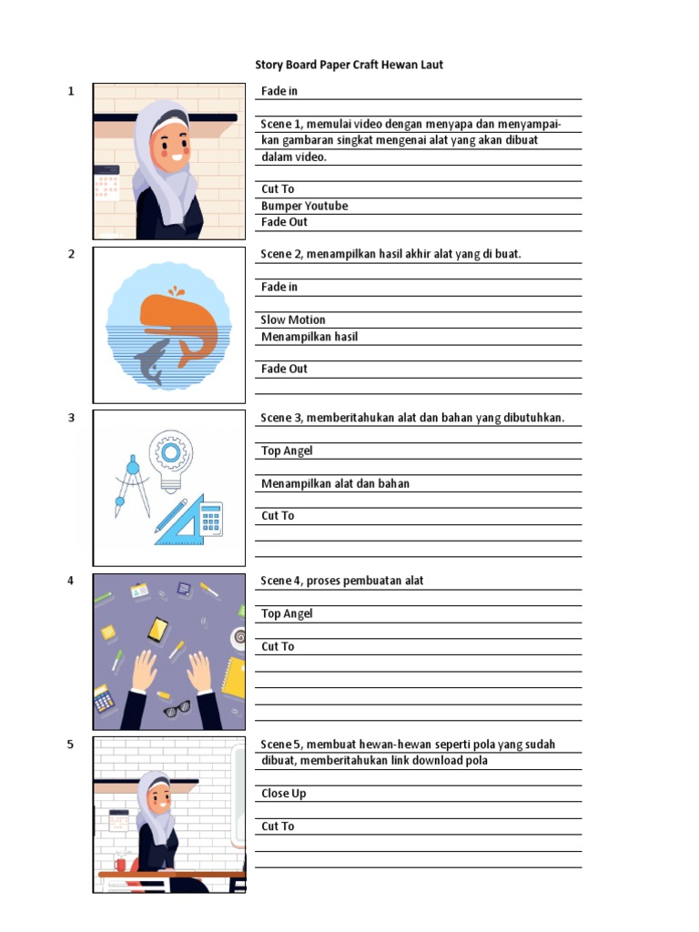 Contoh Storyboard | PDF