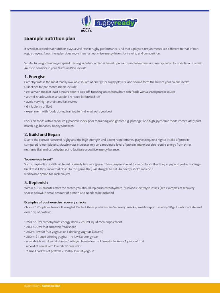 Nutrition Plan en PDF | PDF | Nutrition | Diet & Nutrition