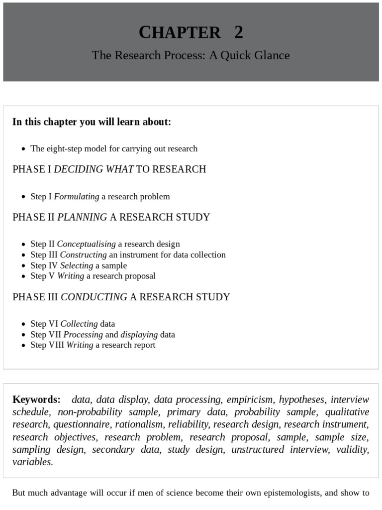 Overview of the Research Process | PDF | Qualitative Research ...
