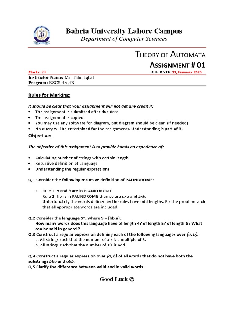 Assignment No.1 PDF | PDF