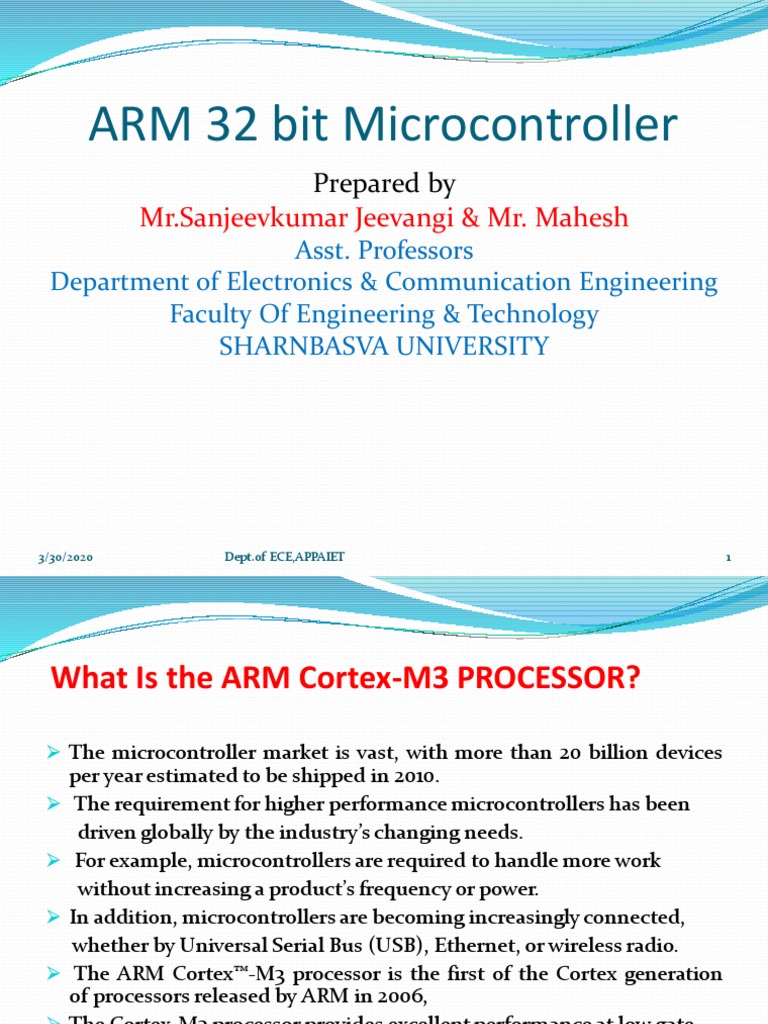 Arm Processor Introduction | PDF | Arm Architecture | Central ...