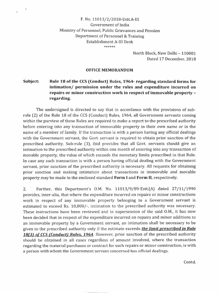 Immovable Propoerty Form 18 PDF | PDF | Mergers And Acquisitions ...