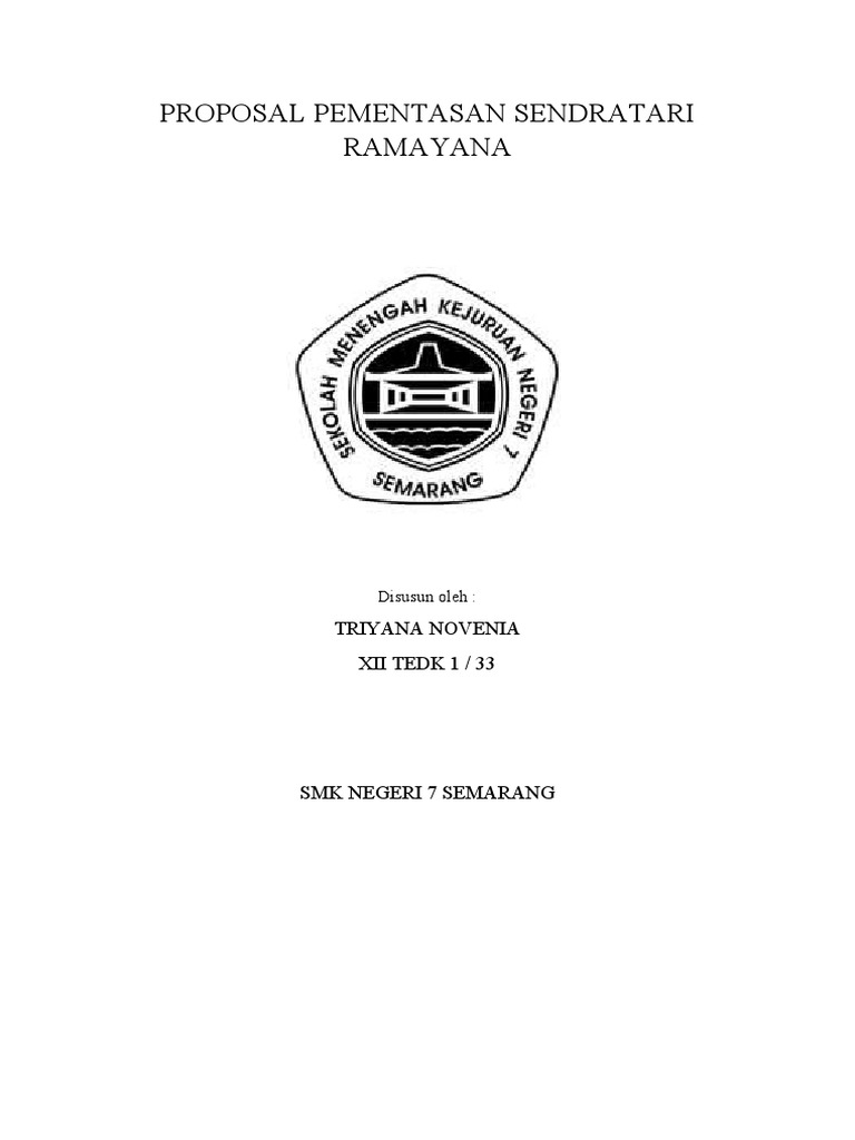 Contoh Proposal Pengajuan Pagelaran Seni Tari | PDF