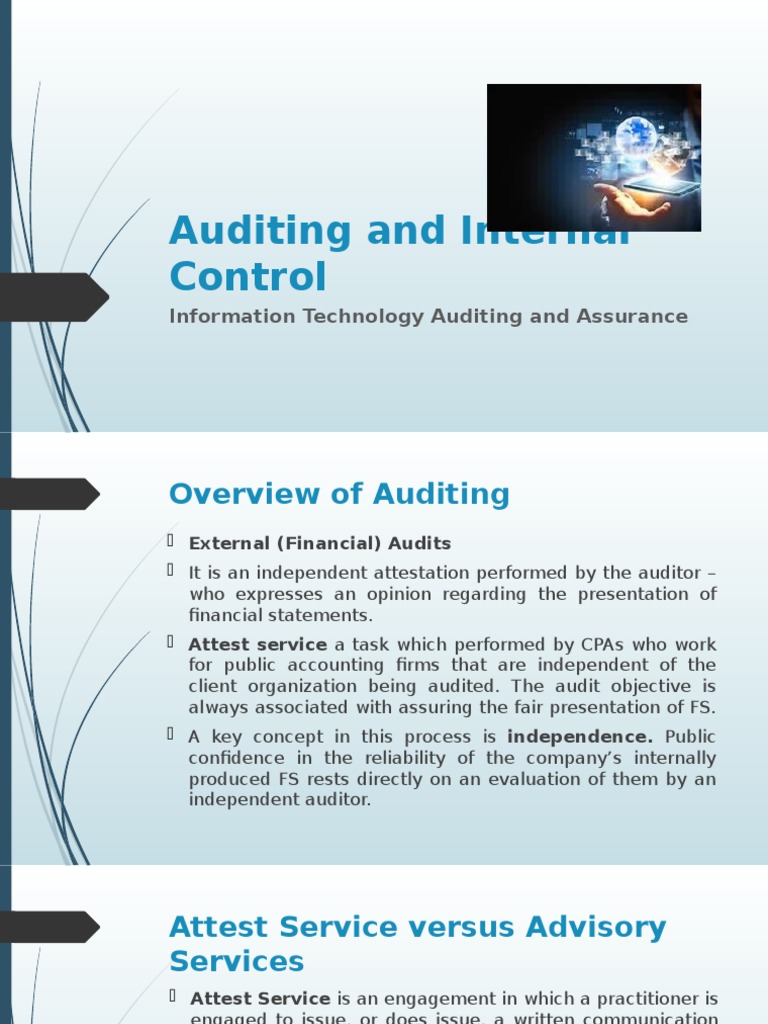 Auditing and Controls Overview | PDF | Financial Audit | Internal Control