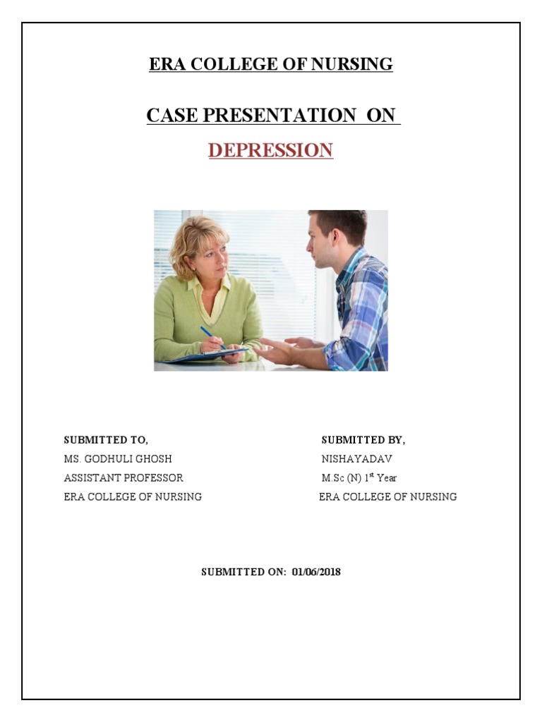 Case Study | PDF | Mood Disorders | Major Depressive Disorder