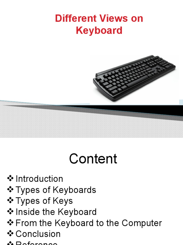 Keyboard PPT - Nilendu Sarkar | PDF | Computer Keyboard | Digital ...