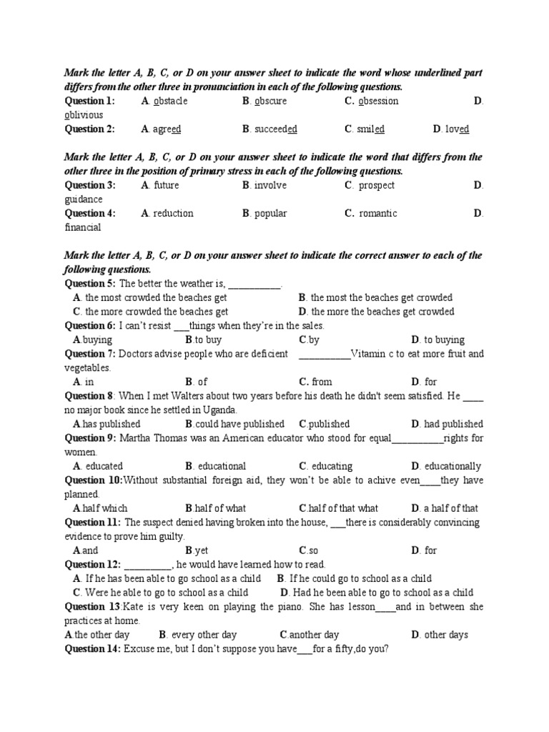 Mark The Letter A | PDF | Language Interpretation
