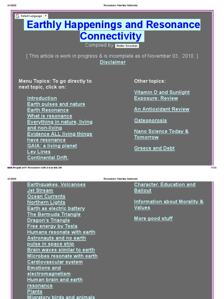 Resonances and Planetary Harmonics | PDF | Resonance | Jet Stream