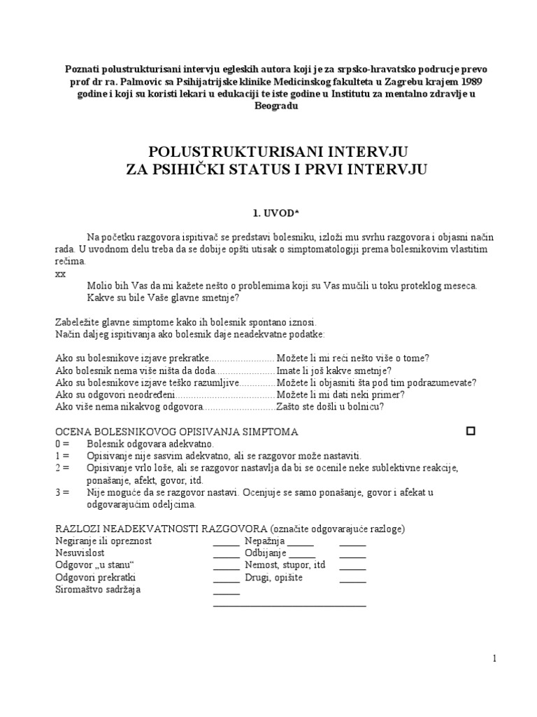 Psiho Intervju | PDF