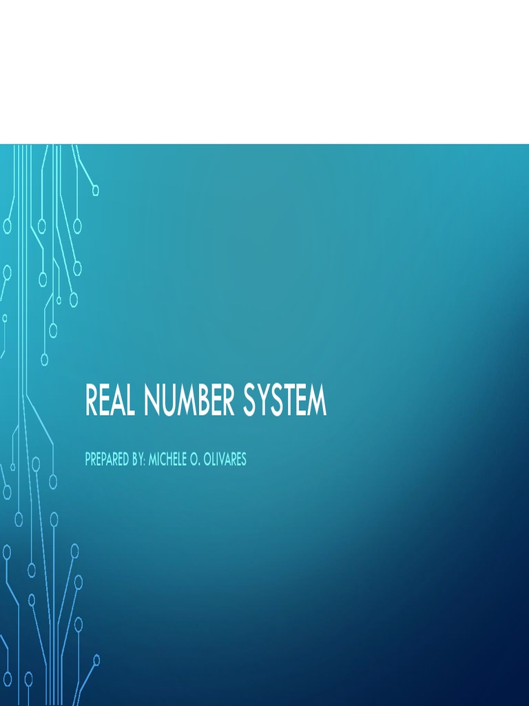 Overview of the Real Number System | PDF | Rational Number | Numbers