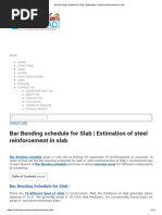 Bar Bending Schedule BBS Format | PDF | Nature