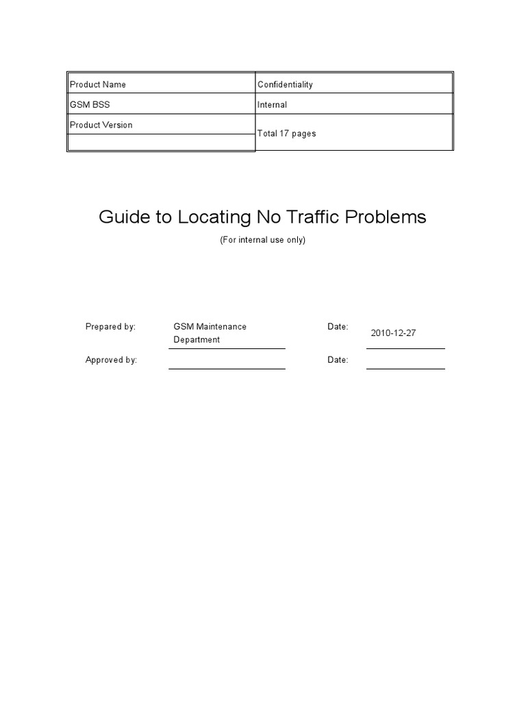Guide To Locating No Traffic Problems | PDF | Troubleshooting | Digital ...