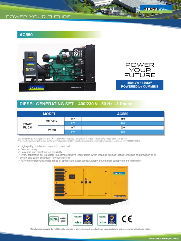 AC550 | PDF | Mains Electricity | Electric Generator