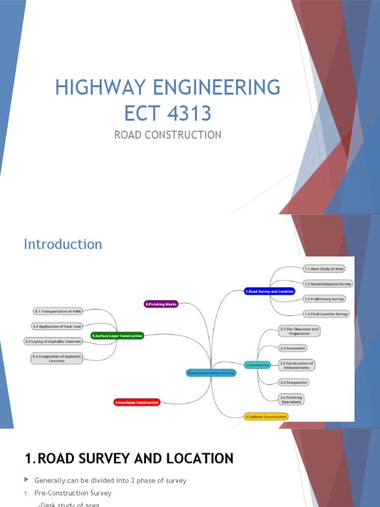 Highway Engineering ECT 4313: Road Construction | PDF | Road | Road Surface