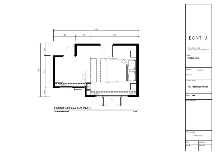 Master Bedroom Layout Plan | PDF